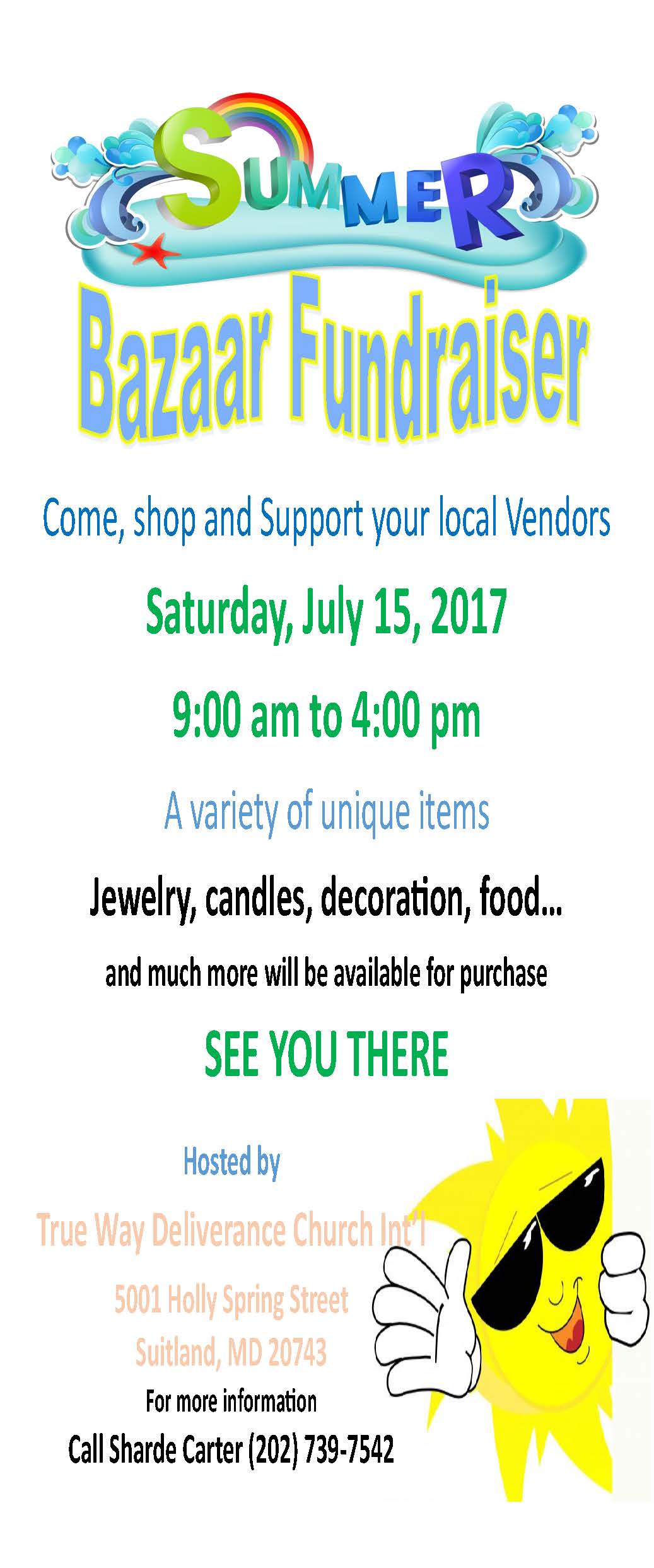 Bazaar Flyer – True Way Deliverance Church